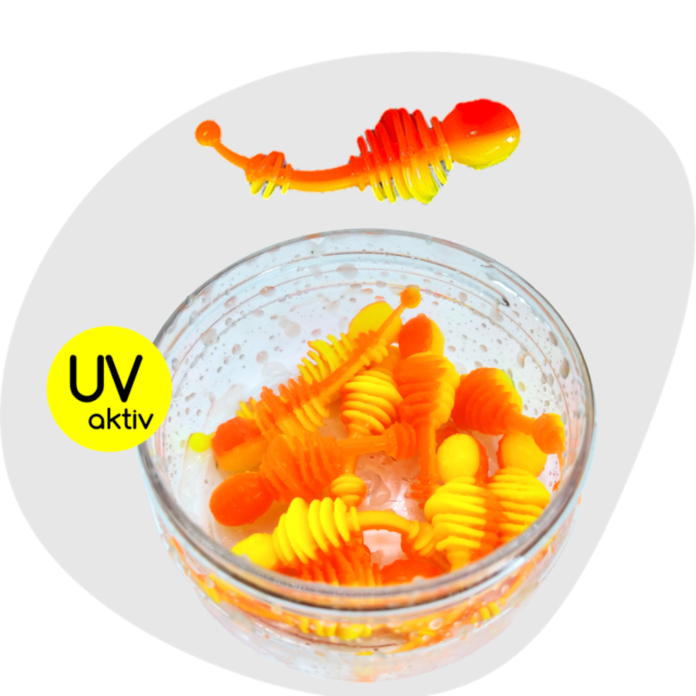Softy Flip orange-gelb im crunchy Smelly Knobelli Dip – iCapio ...